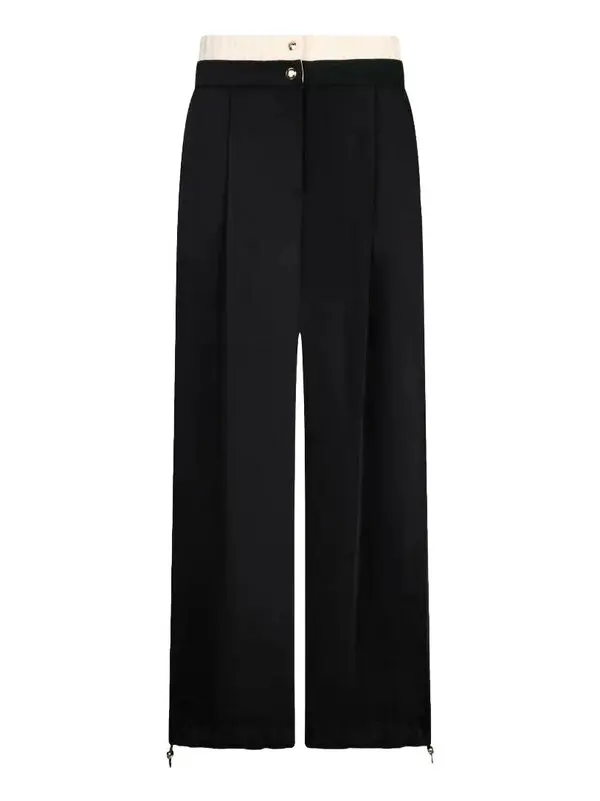Liu Jo Double-waistband Trousers - Black