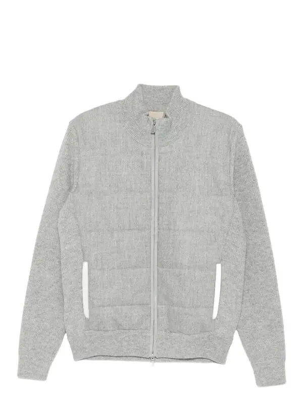 GRAN SASSO Zip-fastening Quilted Jacket - Grey