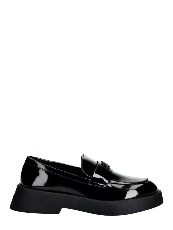 Armani Exchange Logo-plaque Loafers - Black