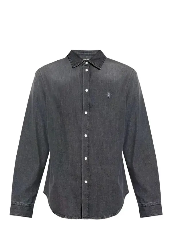 Versace Logo Shirt - Grey