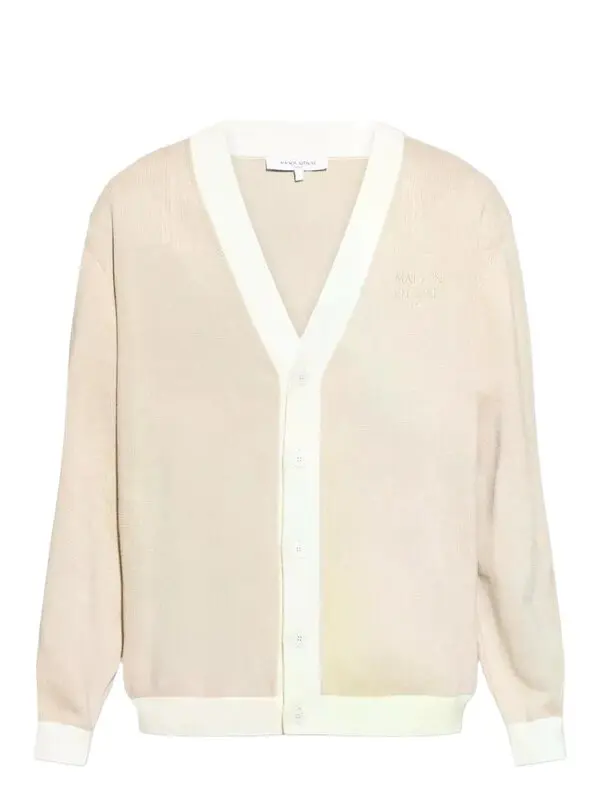 Maison Kitsuné V-neck Buttoned Cardigan - Neutrals