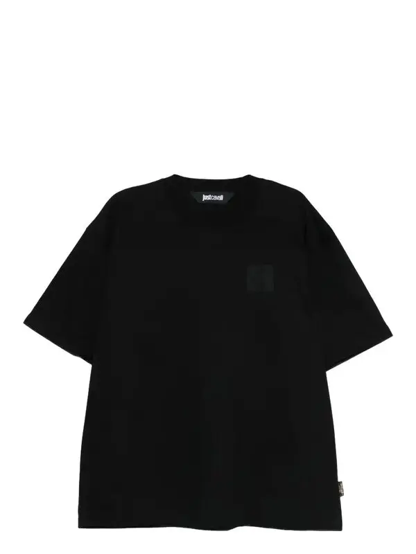 Just Cavalli Logo Patch T-shirt - Black