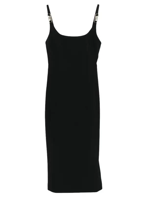 Just Cavalli Strap Midi Dress - Black