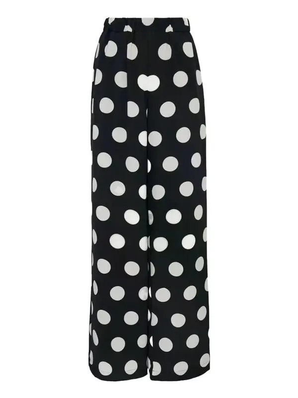 Junya Watanabe Polka-dot Trousers - Black