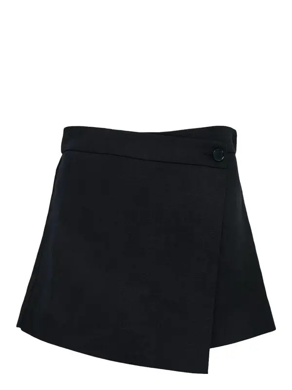 MSGM Asymmetrical Shorts - Black