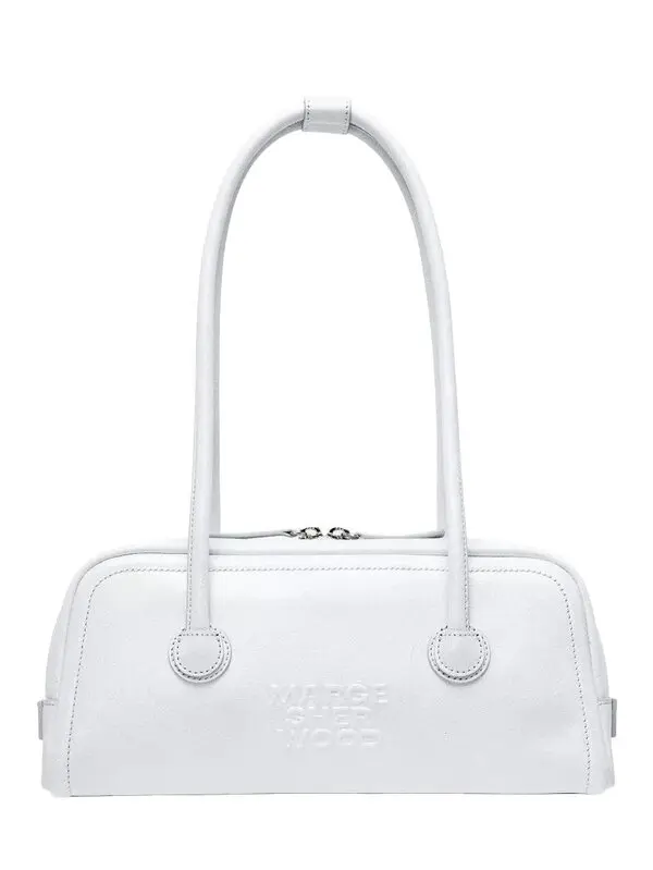 MARGESHERWOOD Soft Boston Shoulder Bag - White