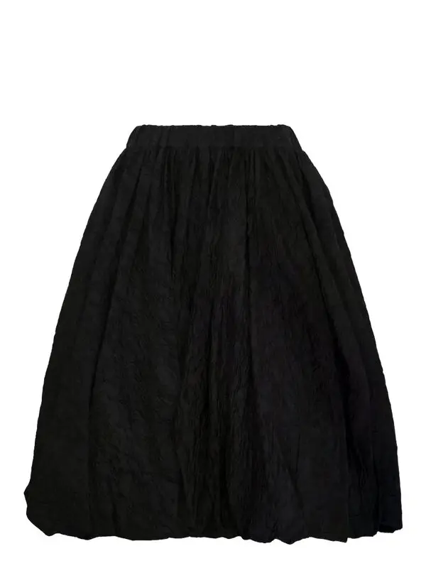 Noir Kei Ninomiya Ruffled Midi Skirt - Black