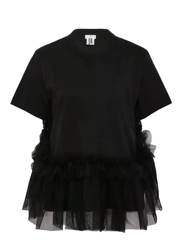 Noir Kei Ninomiya Ruffled T-shirt - Black