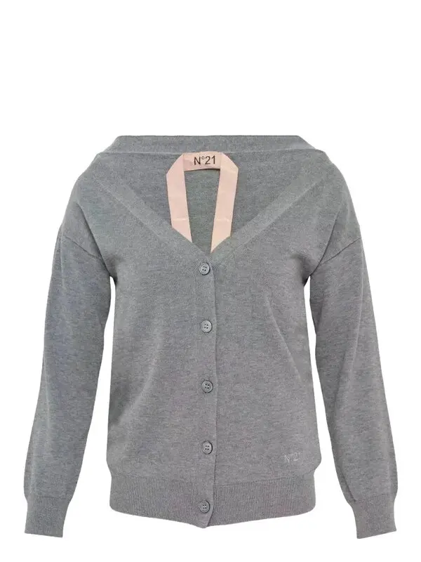 N°21 Button Cardigan - Grey