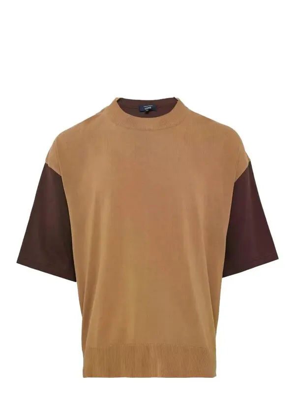 Comme Des Garçons Colour-block T-shirt - Brown