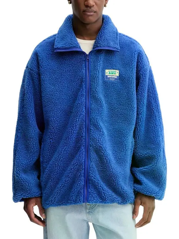 American Vintage Fleece Zip-up Jacket - Blue