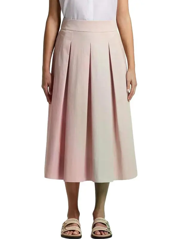 Peserico A-line Pleated Skirt - Pink