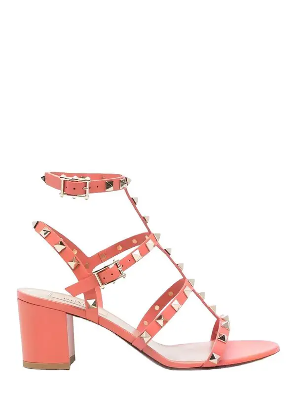 Valentino Garavani Rockstud Caged Sandals - Orange