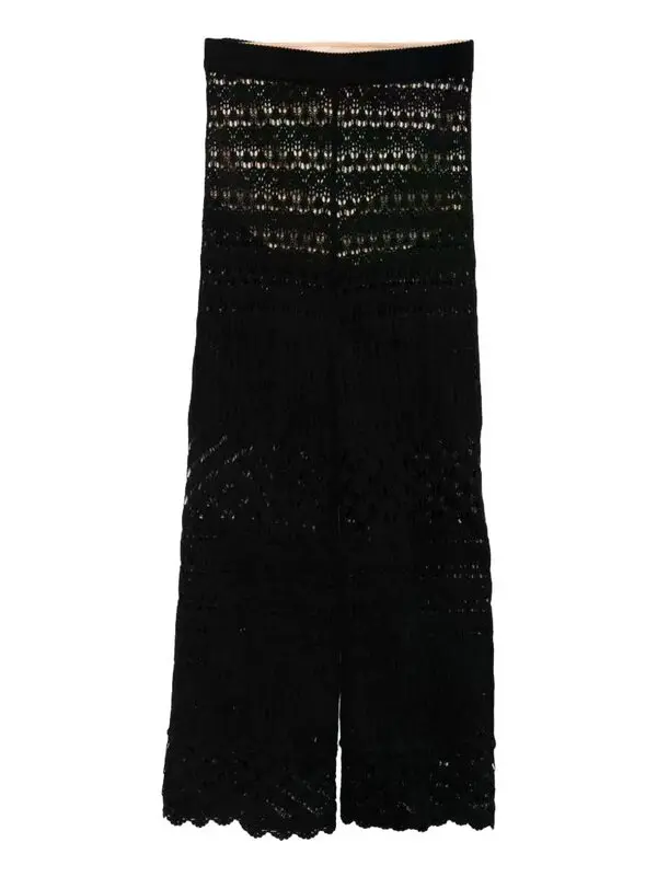 SEMICOUTURE Knitted Trousers - Black