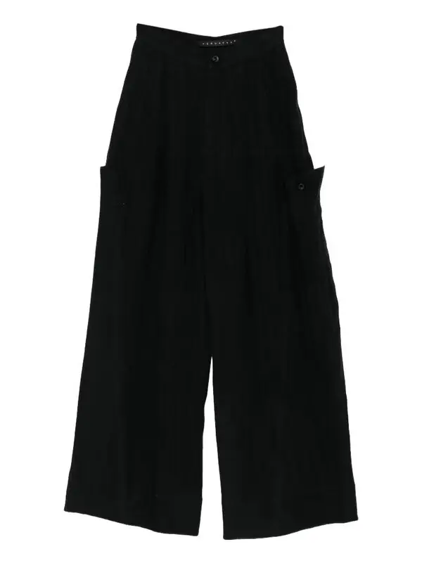 YEHUAFAN Pocket Trousers - Black