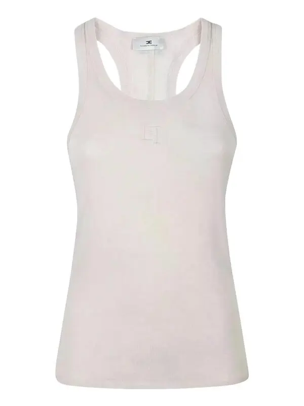 Elisabetta Franchi Logo Tank - Neutrals