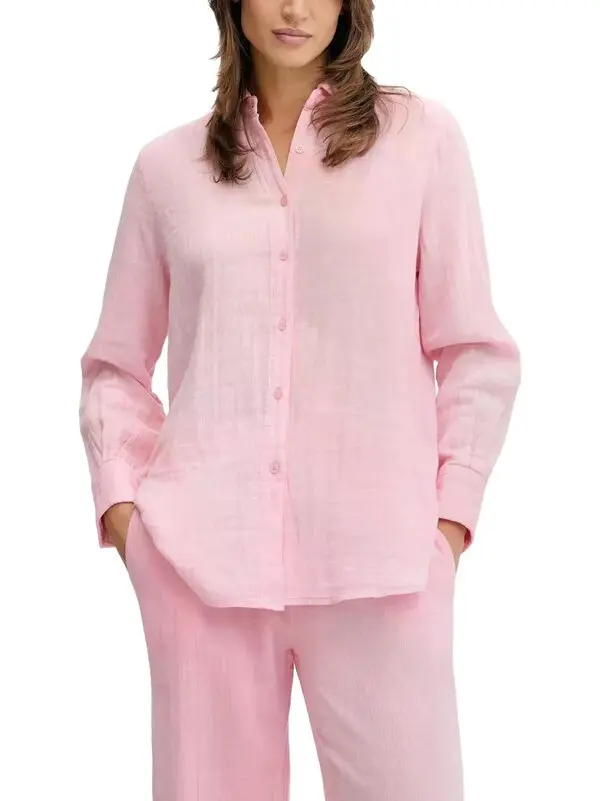 Melissa Odabash Leona Button-up Shirt - Pink
