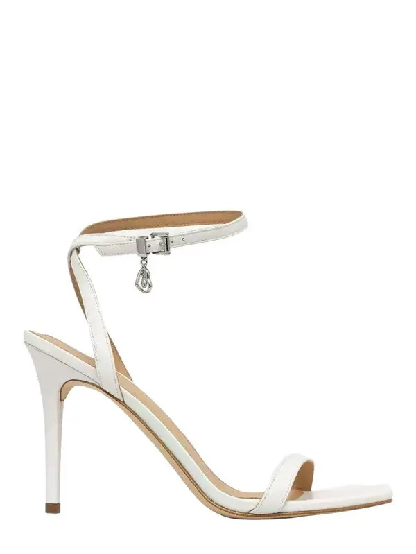 Michael Kors Liana Ankle-strap Charm Sandals - White