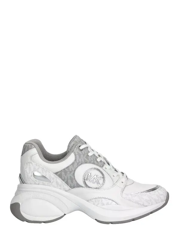 Michael Kors Zuma Logo-pattern Sneakers - White
