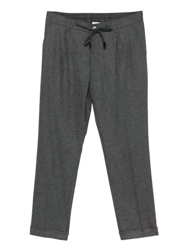 GRAN SASSO Drawstring Cuffed Trousers - Grey