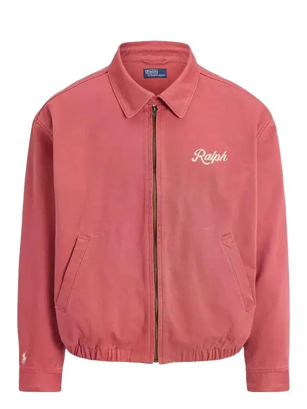 Polo Ralph Lauren Zipped Embroidered Windbreaker - Red