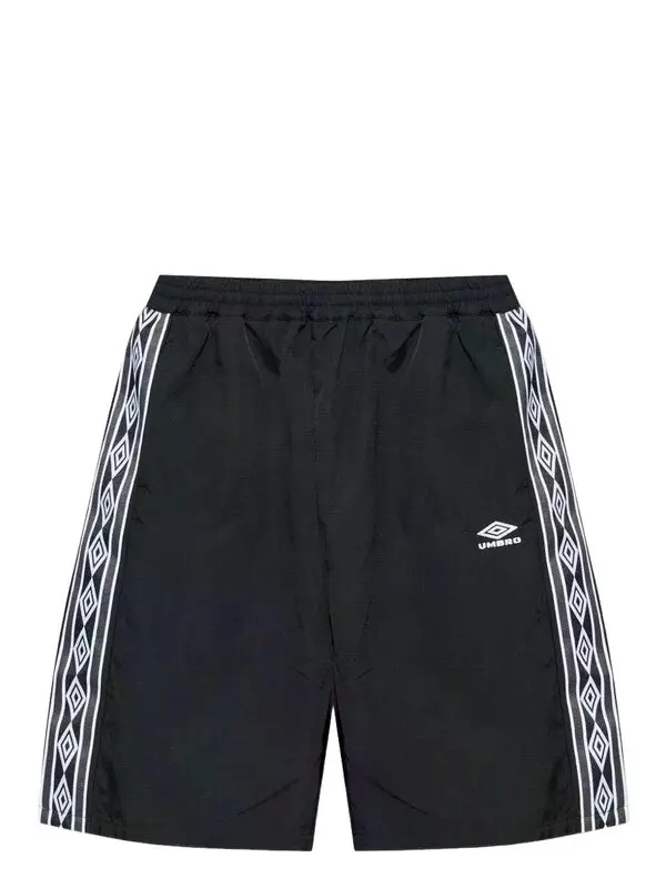 UMBRO Logo-embroidered Shorts - Black