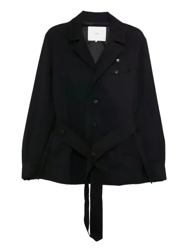 SETCHU Belted Jacket - Blue