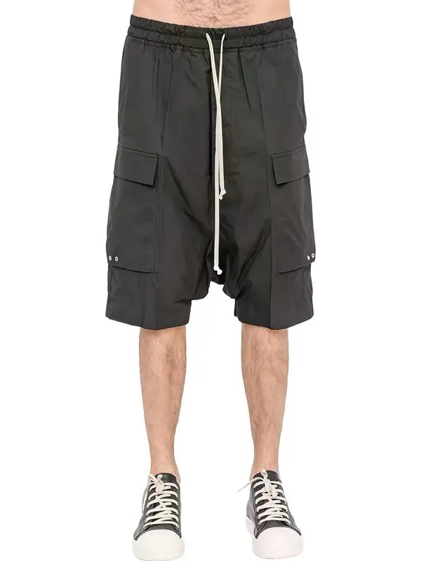 Rick Owens Drawstring Cargo Shorts - Black