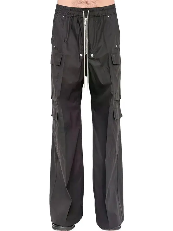 Rick Owens Drawstring-fastening Cargo Pants - Black