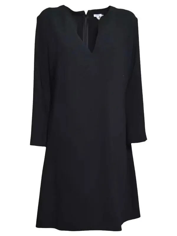 Aspesi V-neck Mini Dress - Black