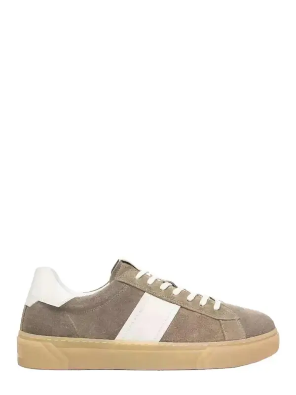 NEROGIARDINI Suede Stripe Sneakers - Grey