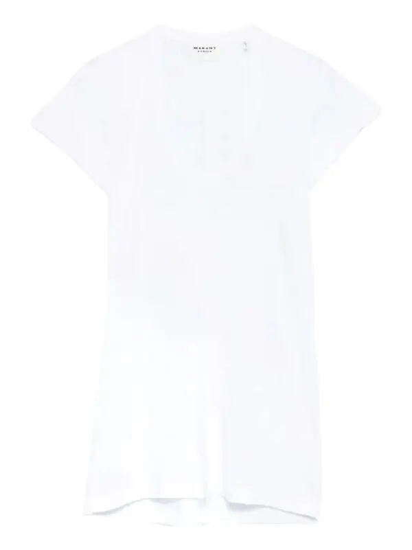 MARANT ETOILE Zankou V-neck T-shirt - White
