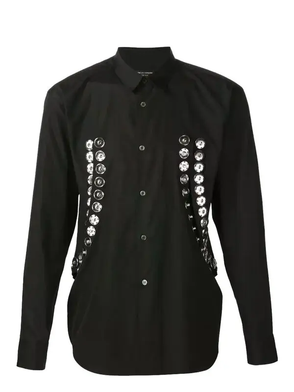 Comme Des Garçons Buttoned Panel Shirt - Black