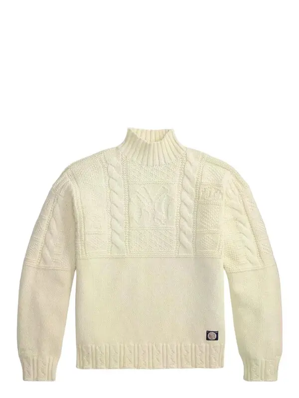 Polo Ralph Lauren Cable-knit Roll-neck Sweater - Neutrals