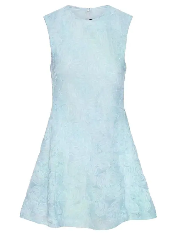 ROTATE BY BIRGER CHRISTENSEN Crew-neck Mini Dress - Blue