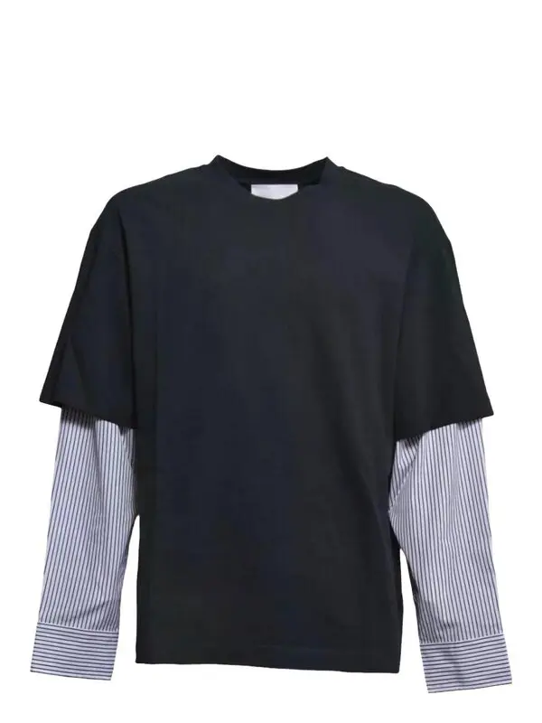 JIL SANDER Striped Layered T-shirt - Blue