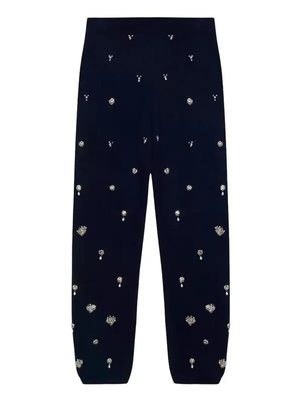 Simkhai Kandace Crystal-embellished Trousers - Blue