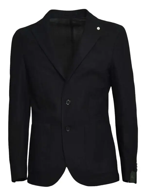 BRANDO Button Pin Blazer - Black