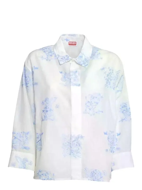 Kenzo Floral-print Shirt - White