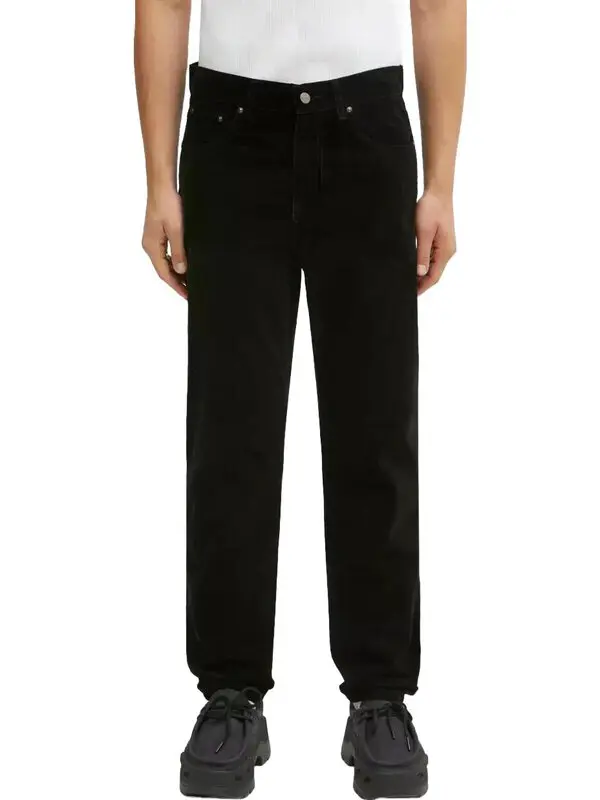 Carhartt Work In Progress Corduroy Straight Leg Trousers - Black