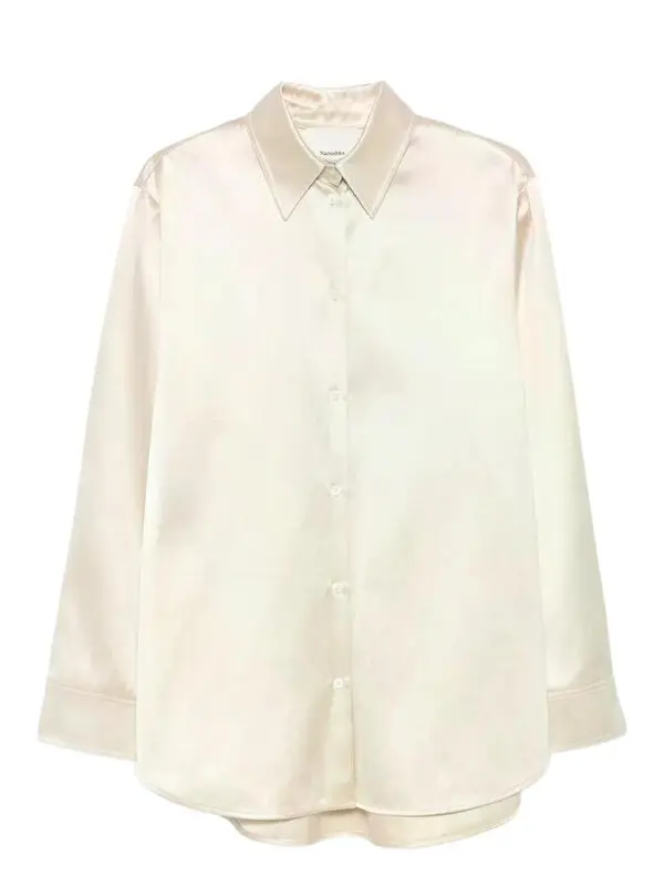 Nanushka Tanis Button-fastening Shirt - Neutrals