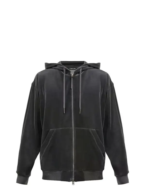 TOM FORD Zip-up Hoodie - Grey