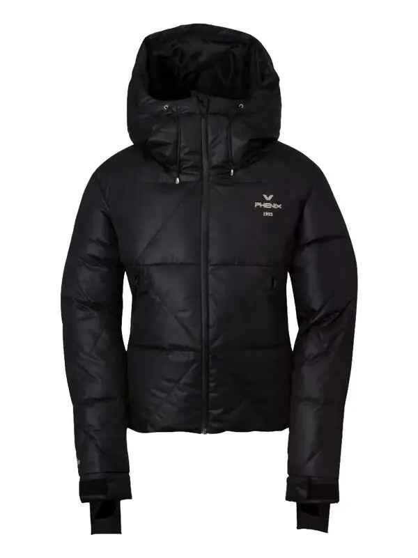 PHENIX Quilted Hooded Ski Jacket - Black