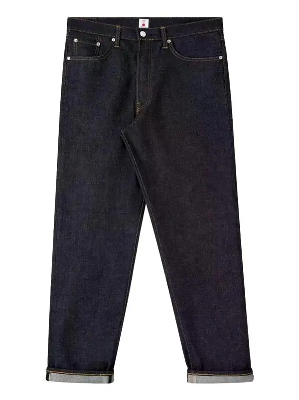 Edwin Loose Fit Button Jeans - Blue