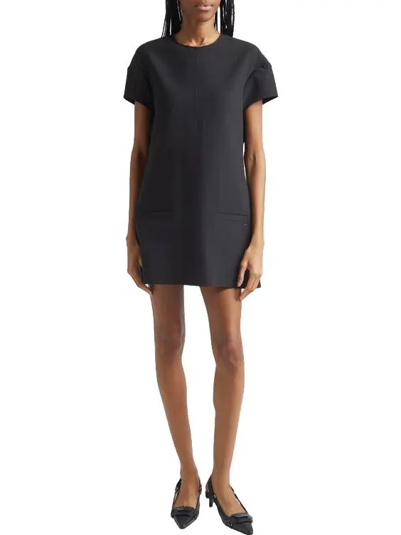 COURREGES Heritage Crepe Minidress - Black