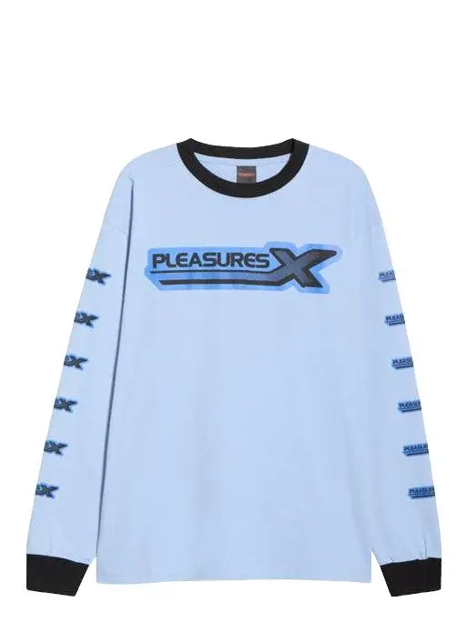 PLEASURES Long Sleeve Graphic T-shirt - Sky