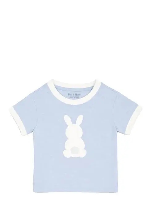 BITS & BOWS Cottontail Bunny T-shirt - Blue