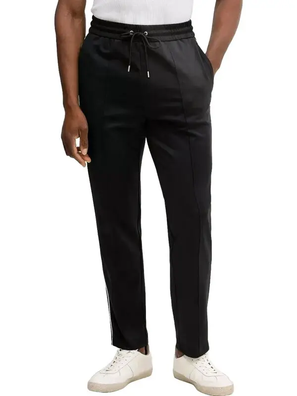 Michael Kors Drawstring-fastening Stripe-detail Track Pants - Black