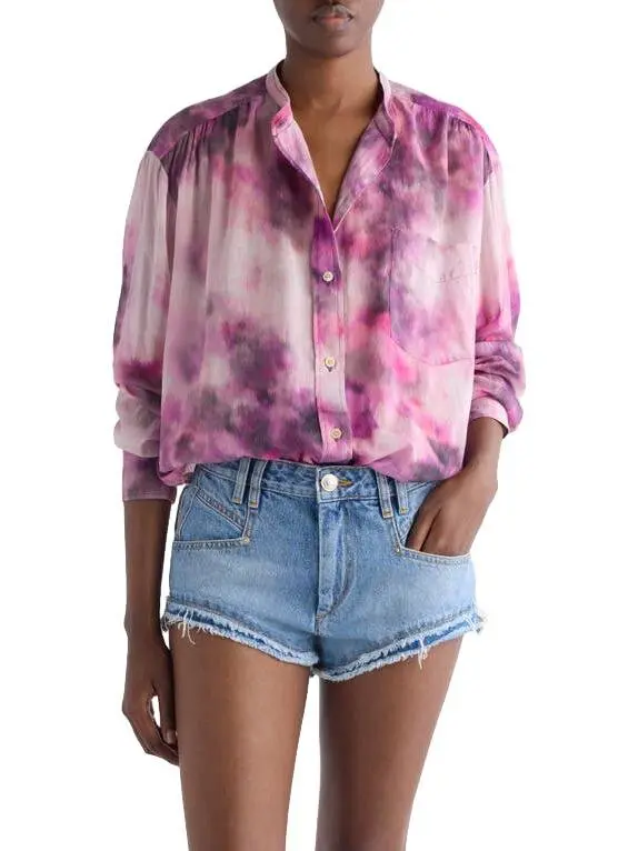 Isabel Marant Mexica Tie Dye Cotton Shirt - Pink