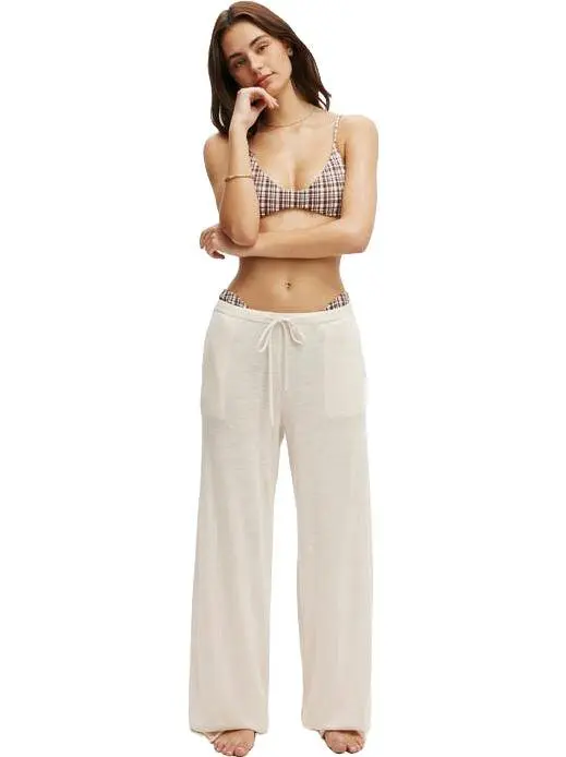 Cotton:on Isla Knit Relaxed Pant - Sand